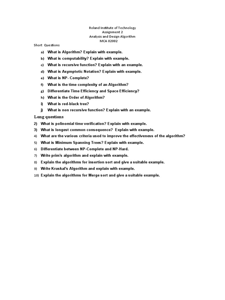 ADA Assignment2 | PDF