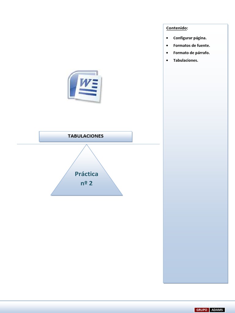 Guía de Tabulaciones y Formatos | PDF
