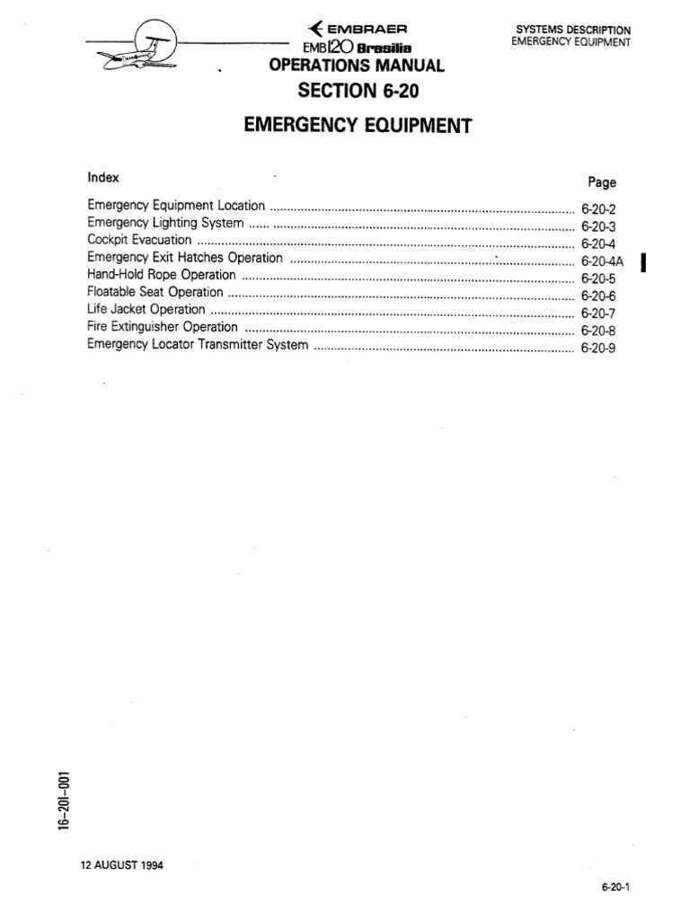 Section6 20 Emergency Equipment | PDF