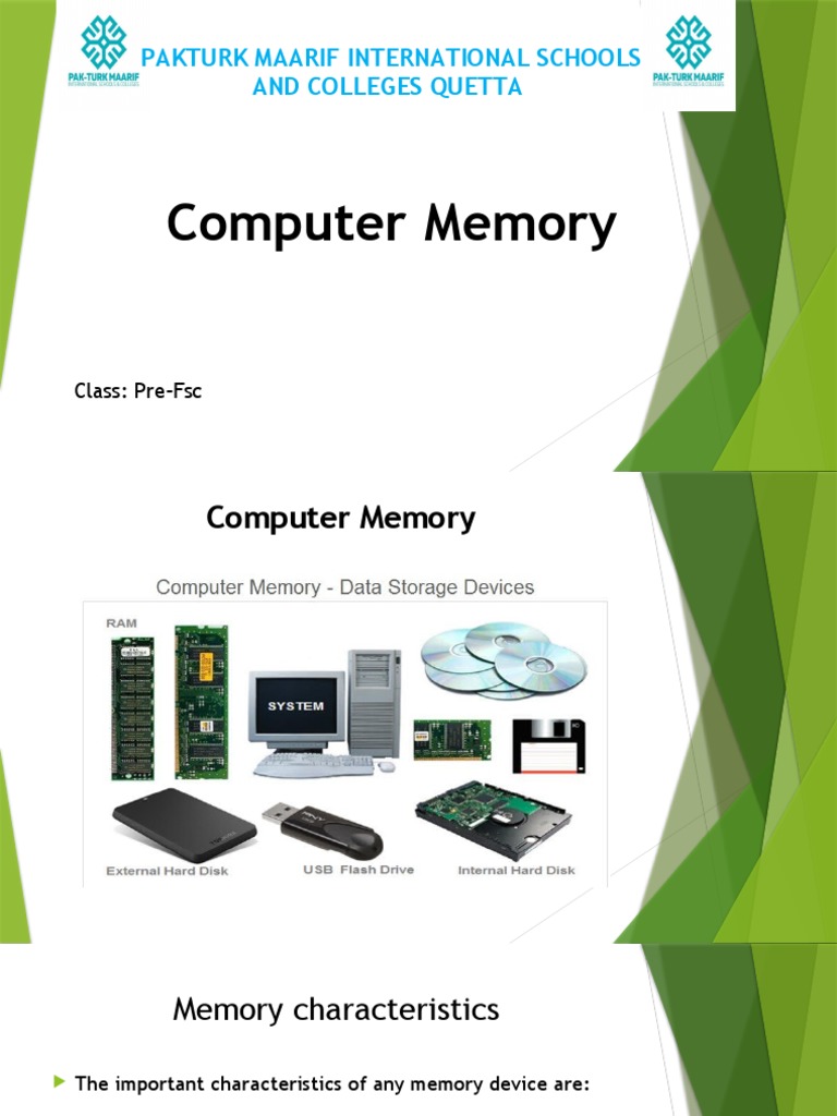 Memory ICS Notes | PDF | Computer Data Storage | Random Access Memory