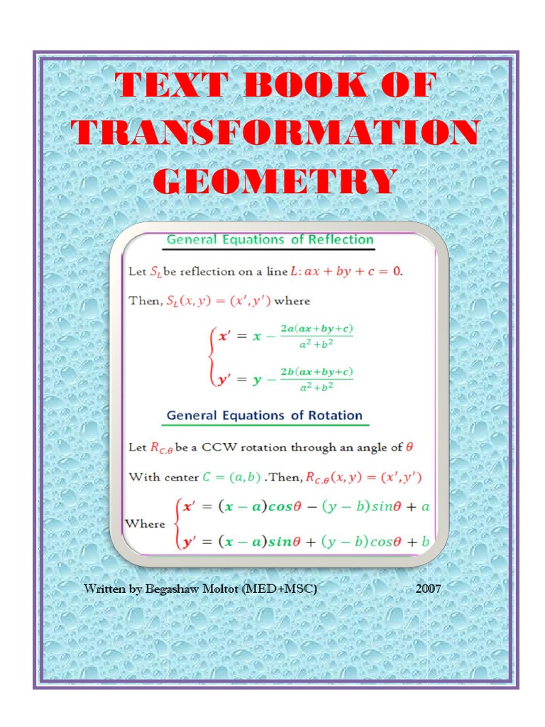Lecturenote 418728295text Book of Transformation Geometry | PDF ...