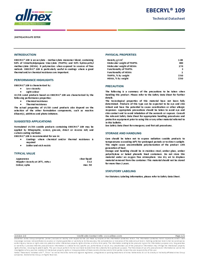 Ebecryl-109 en A4 | PDF