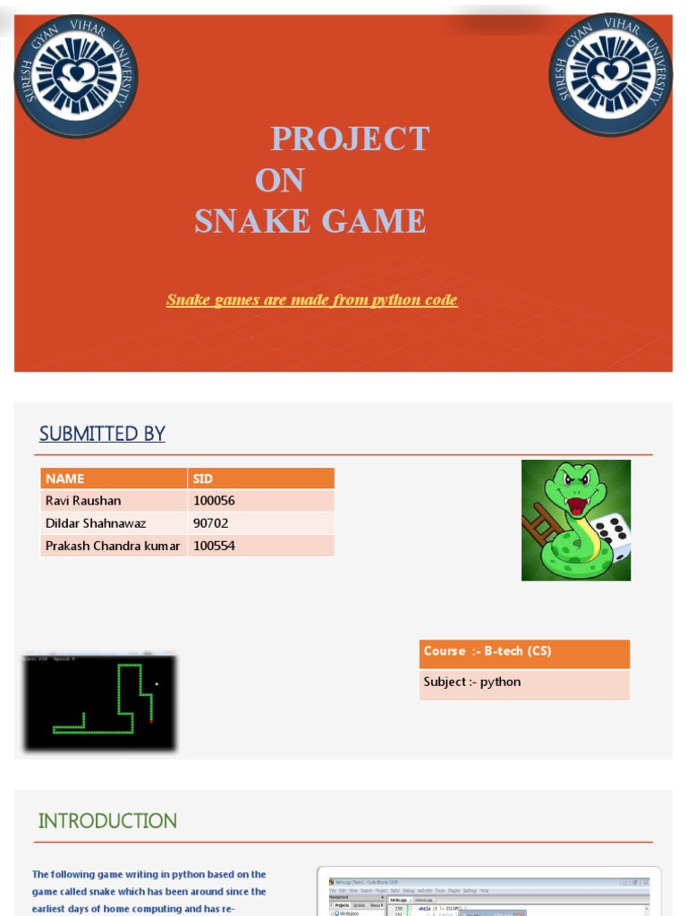 Snake | PDF | Software Development | Computer Engineering