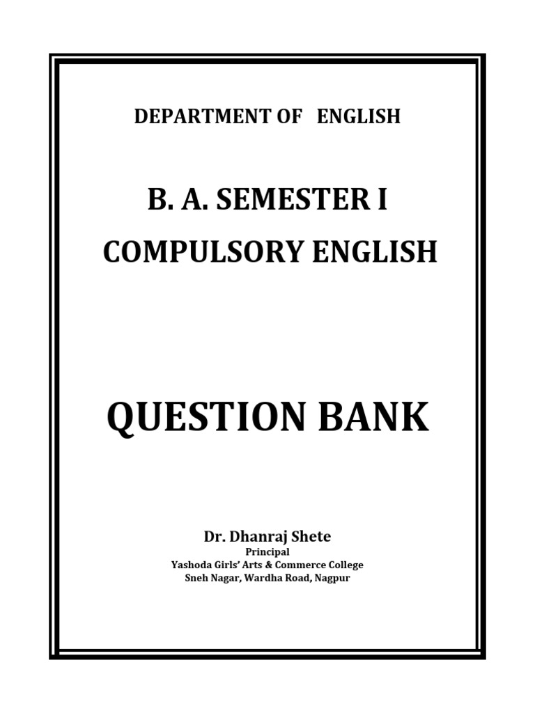 Question Bank | PDF
