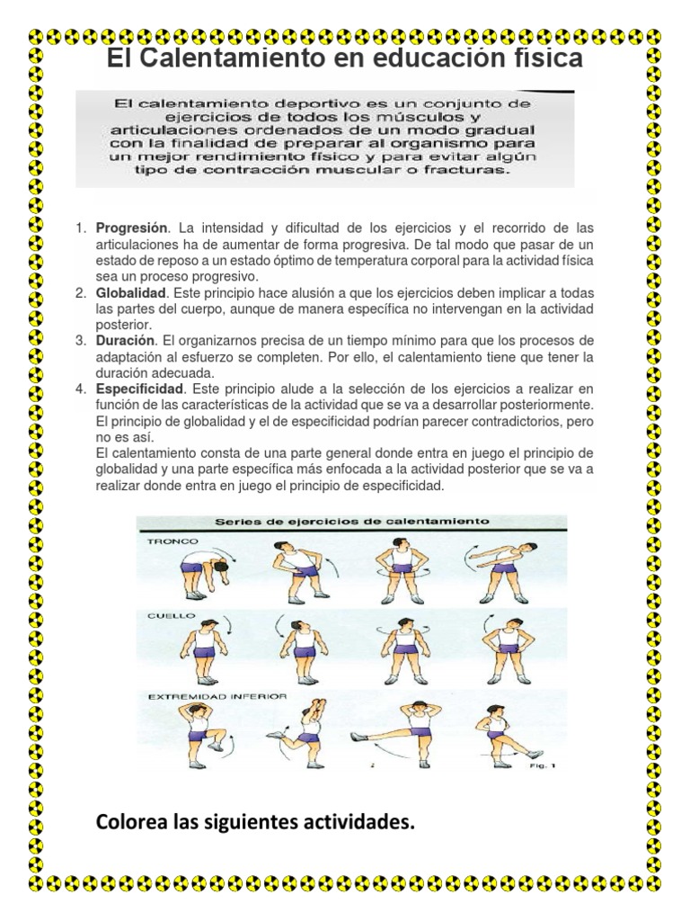 El Calentamiento en Educación Física | PDF