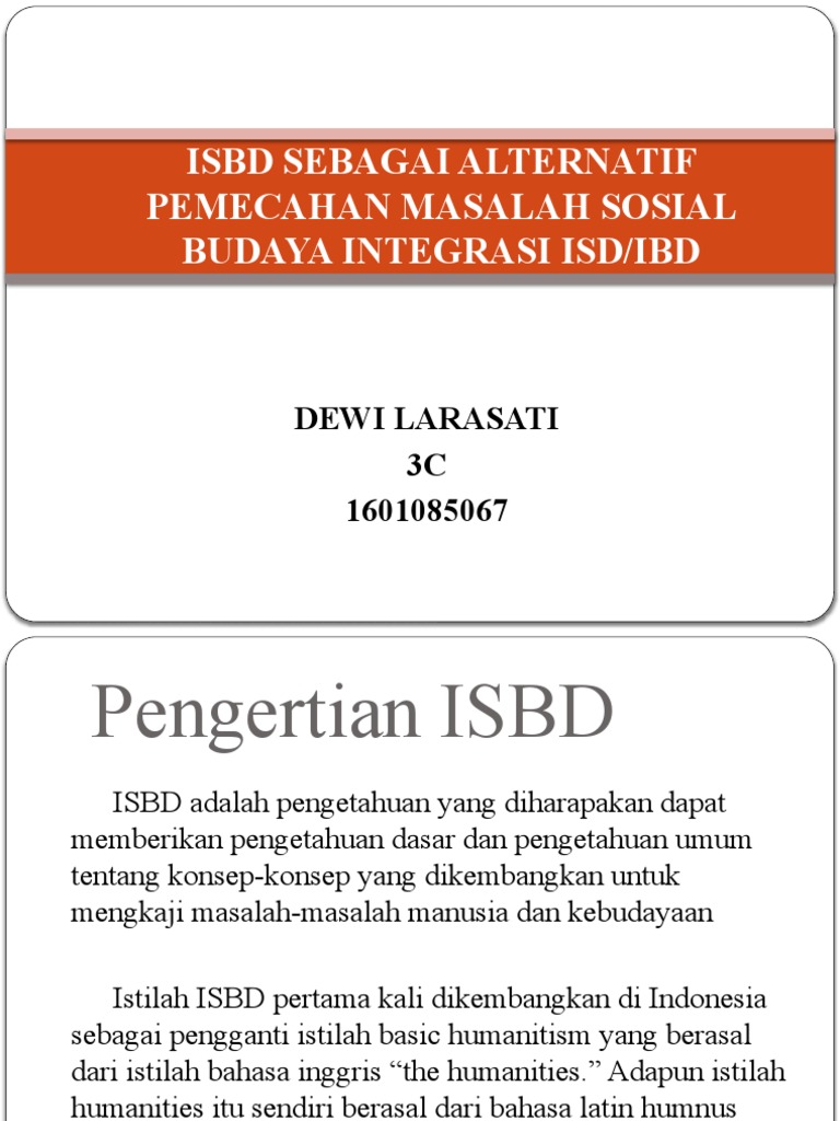 ISBD | PDF | Ilmu Sosial