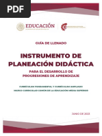 DGETI Instrumento Planeación Didáctica General | PDF | Evaluación ...