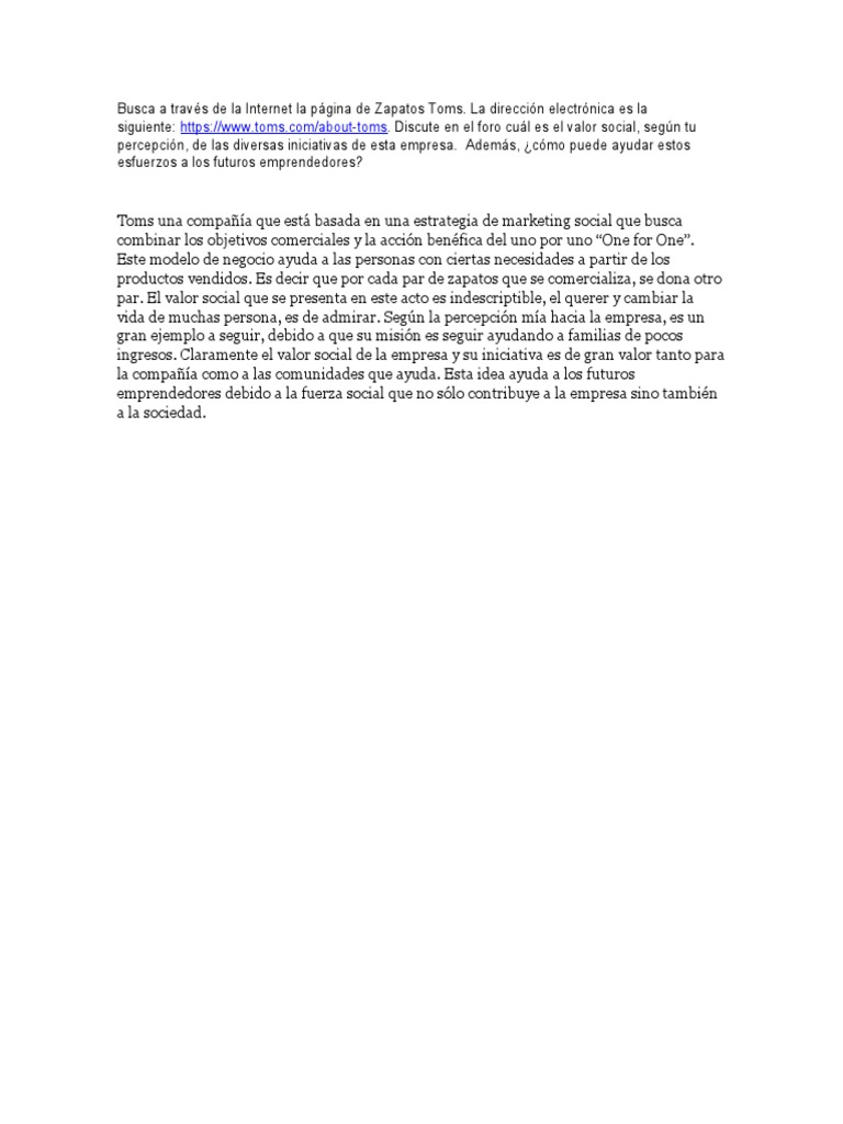 Foro 3 Emprendimiento Social | PDF