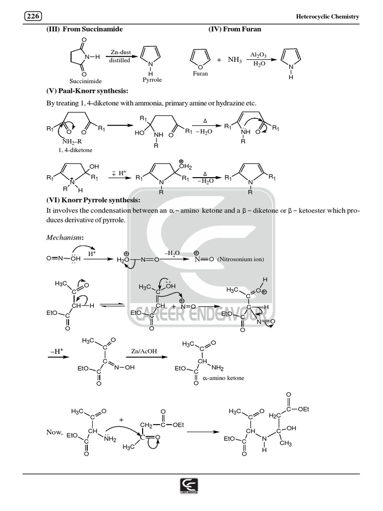 Heterocyclic Reactions | PDF | Organic Compounds | Chemistry