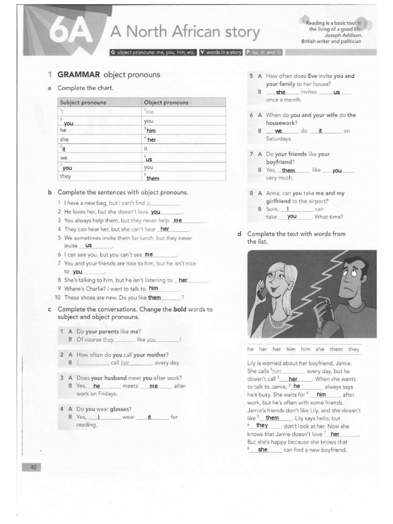 Homework #21 - English File A1 A2 | PDF