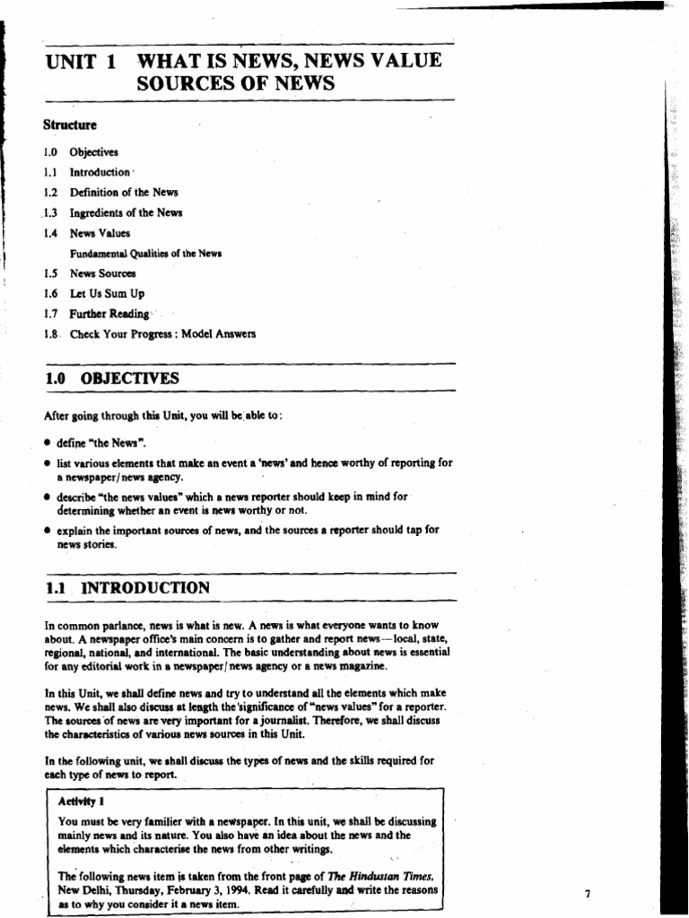 News Values and Sources | PDF