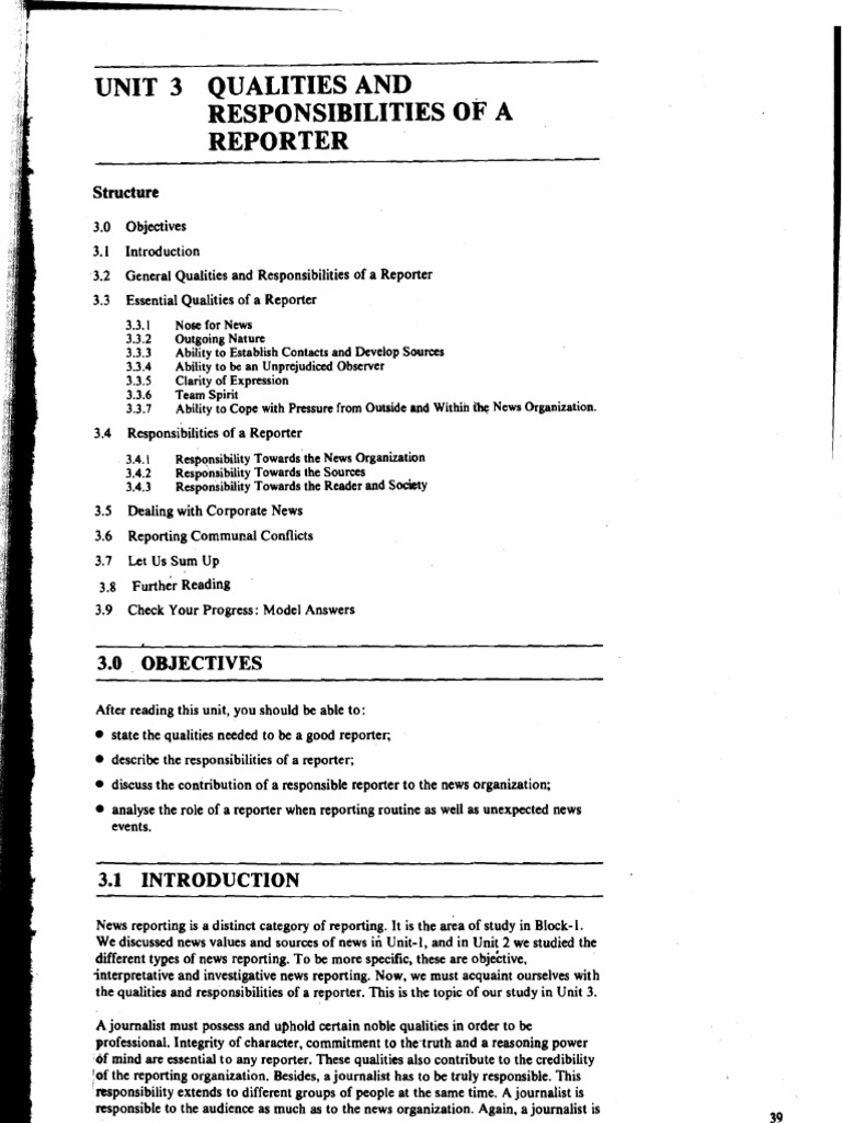 Reporting Ethics | PDF