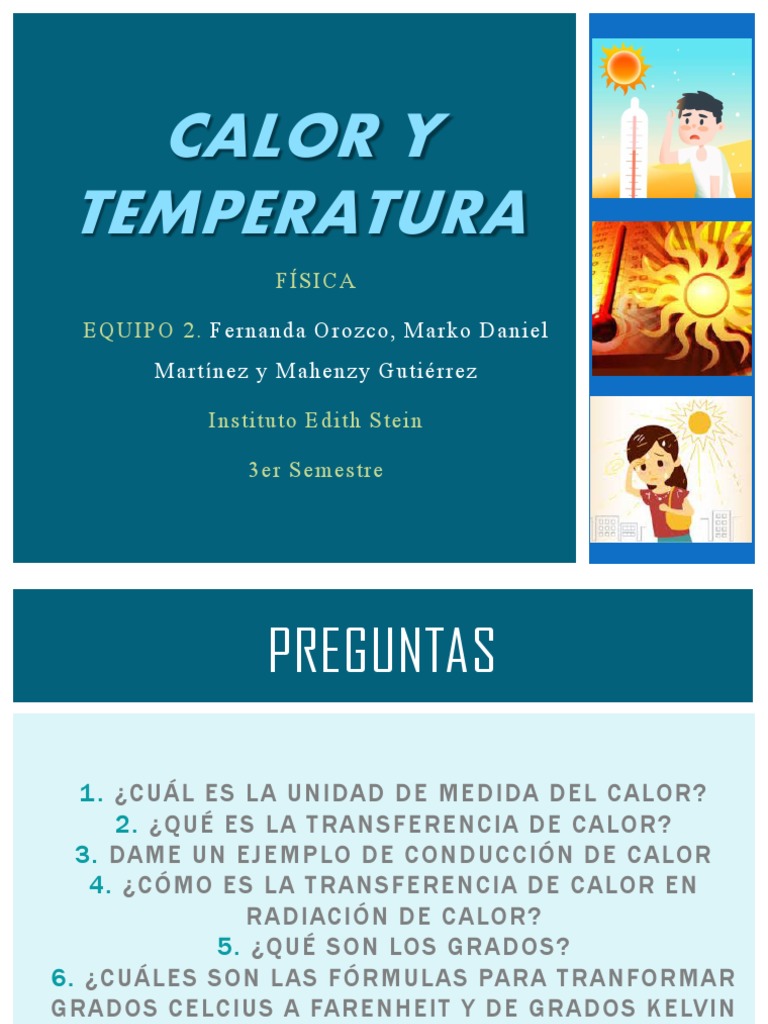 Calor y Temperatura. Física | Descargar gratis PDF | Calor | Transferencia de calor