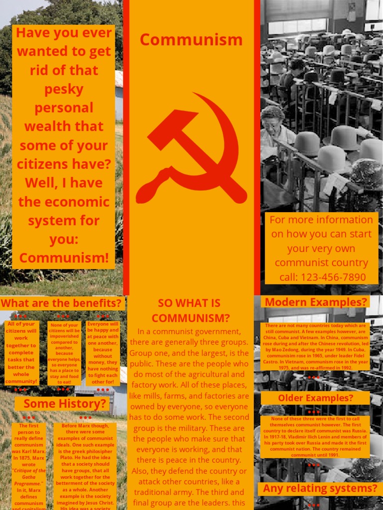Clem Squarespace Communism brochure | PDF