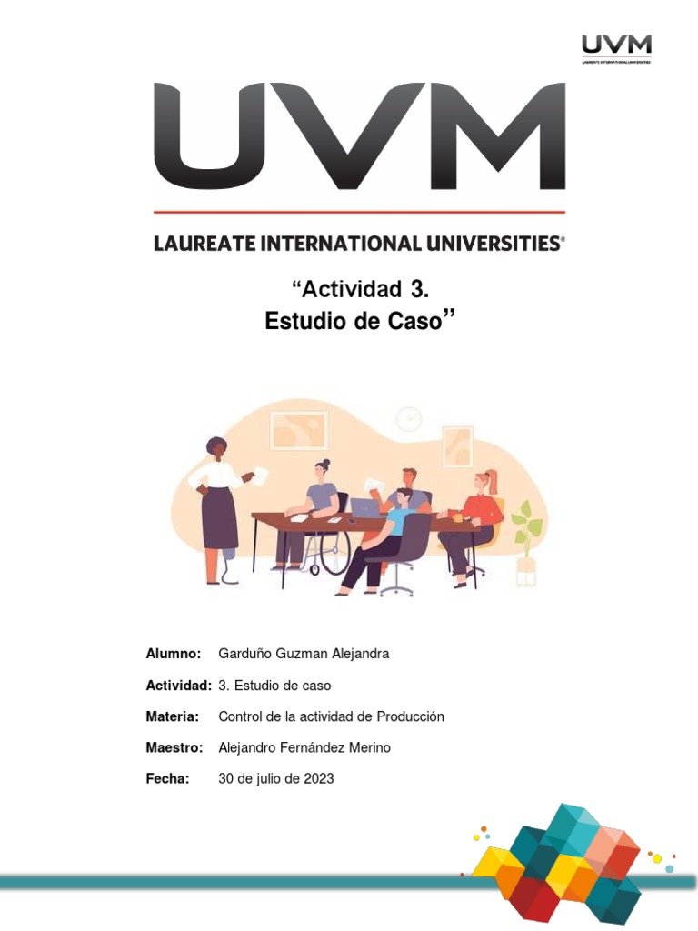 Actividad 3 Control de La Actividad de La Producción UVM | PDF