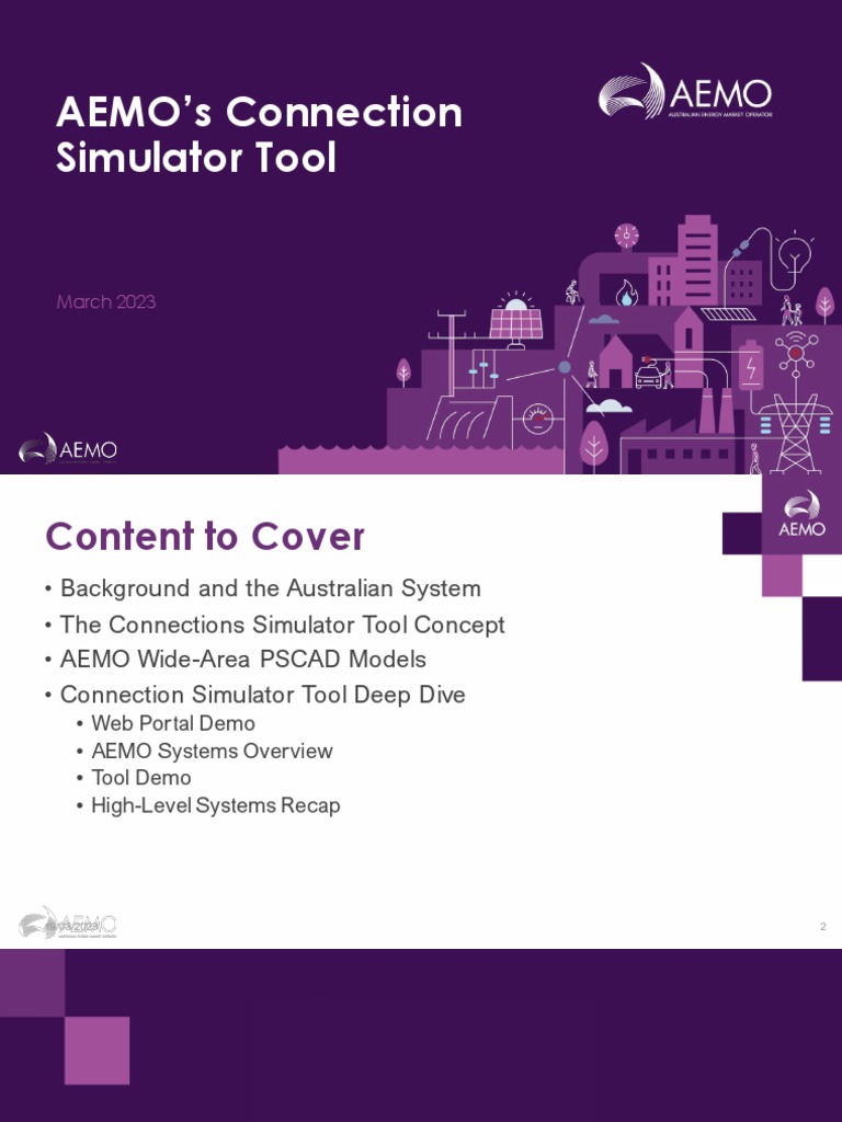 AEMO Connection Simulator Tool Guide | PDF | Computer Network | Simulation