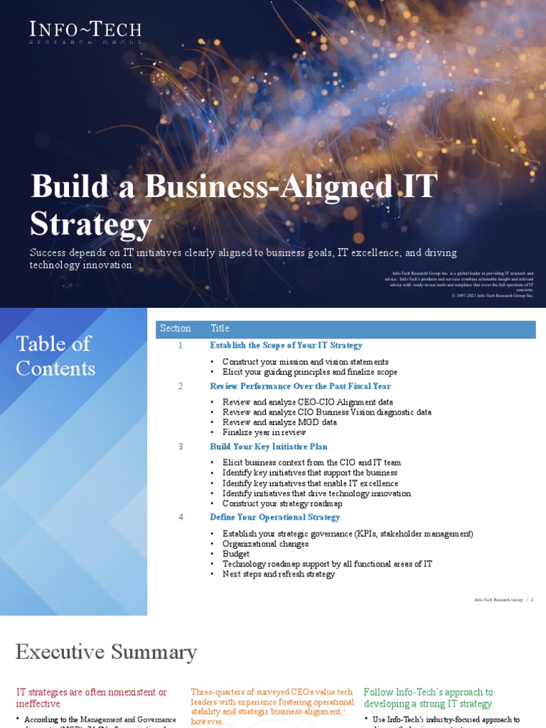 It Build A Business Aligned IT Strategy Phases 1 4 v4 | PDF | Business ...