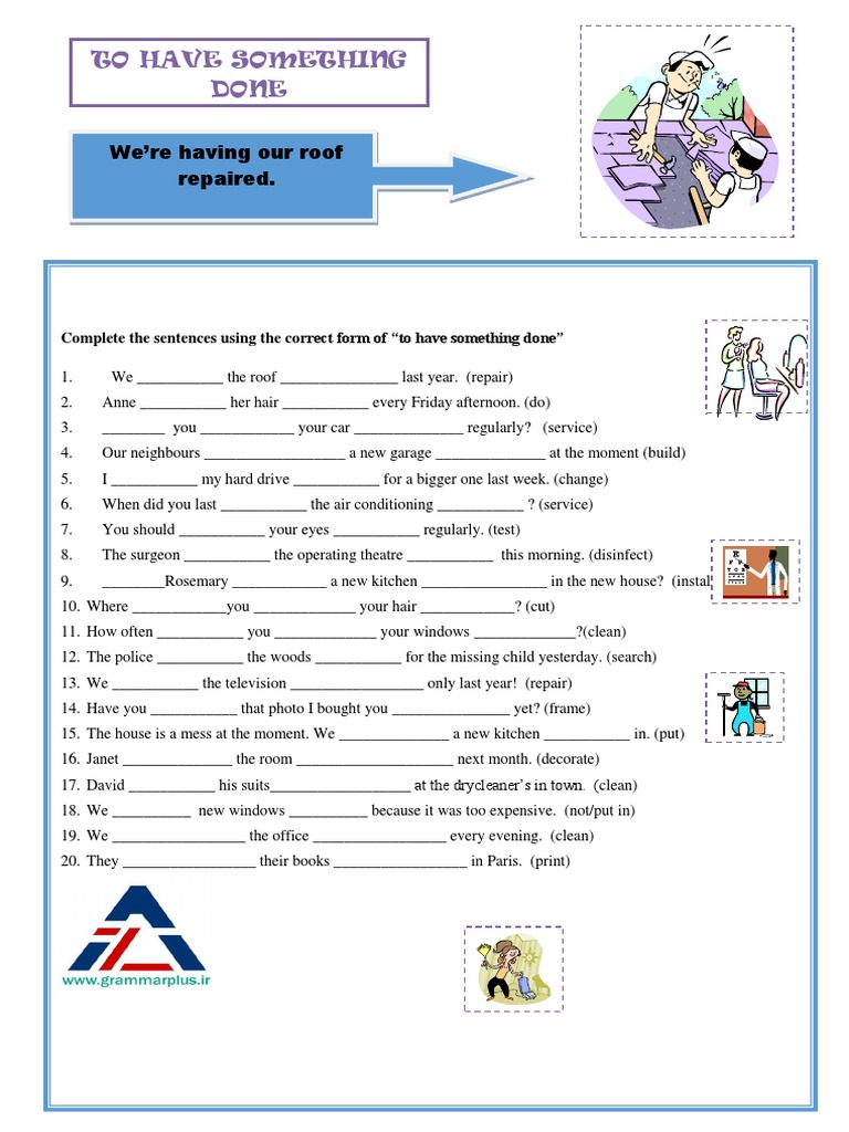 To Have Something Done Fun Activities Games - 21554 | PDF