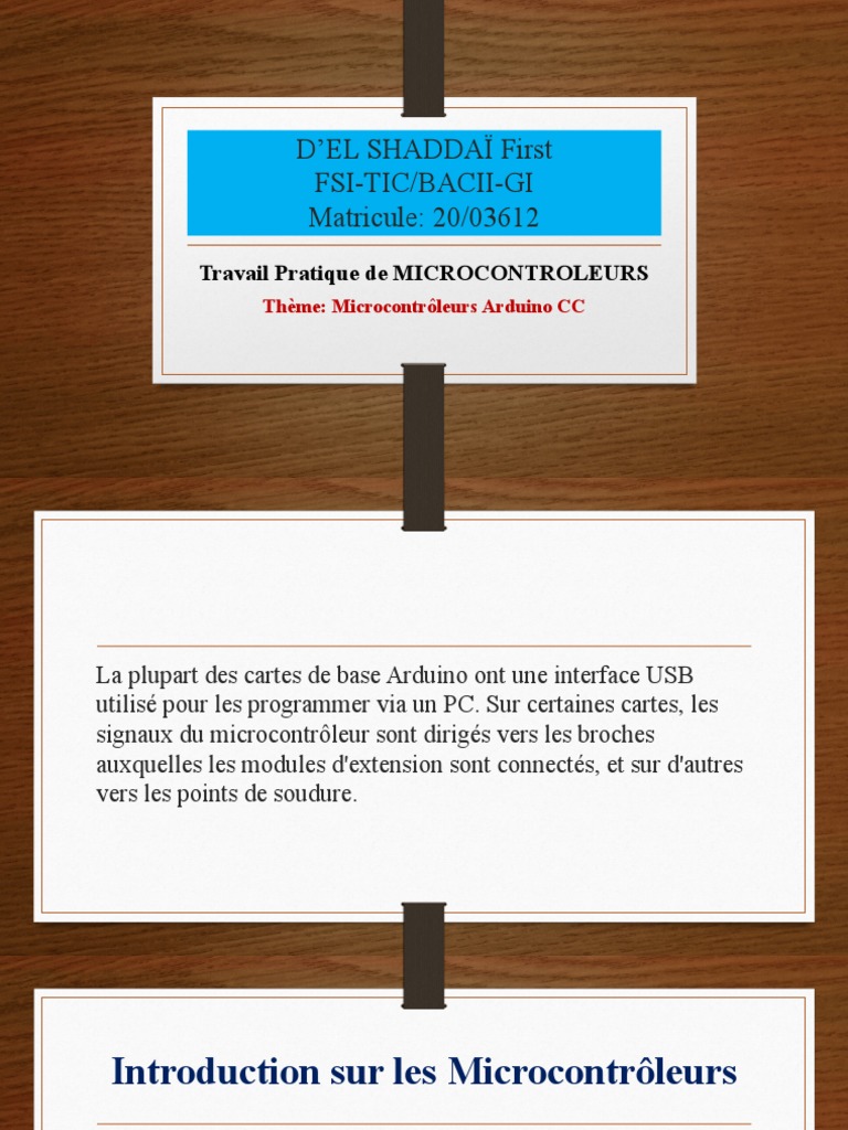 Microcontroleur Arduino | PDF