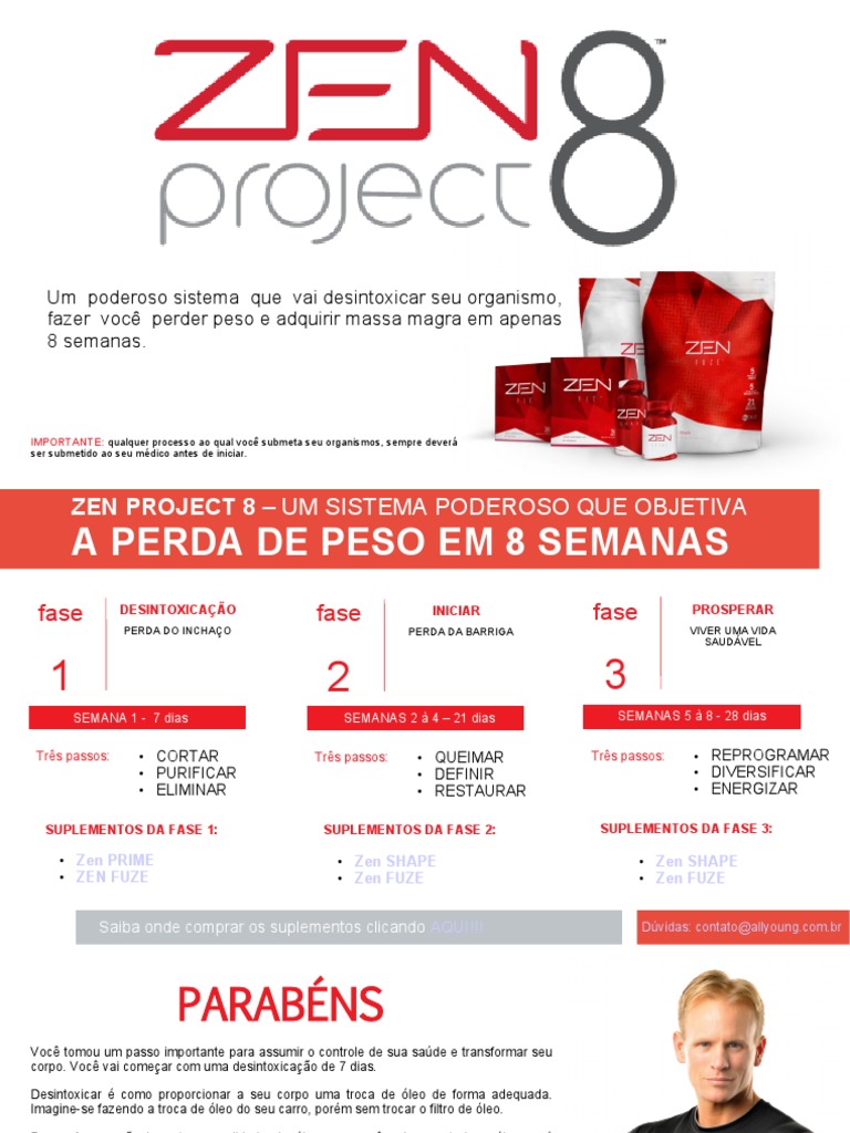 EBook Perca Peso em 8 Semanas Com Zen Project 8 | PDF