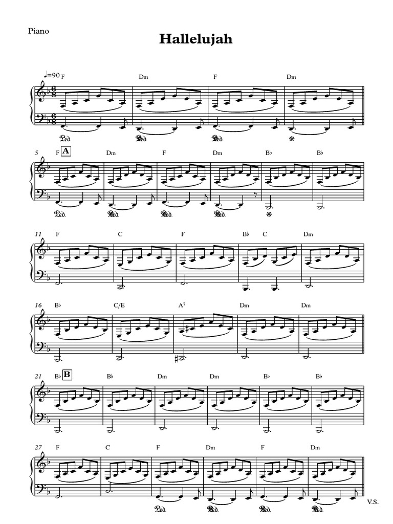 Hallelujah - Piano | PDF