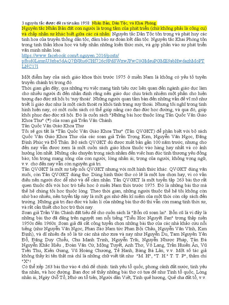 Giao Duc Viet Nam Cong Hoa 1975 Nhan Ban Khai Phong | PDF