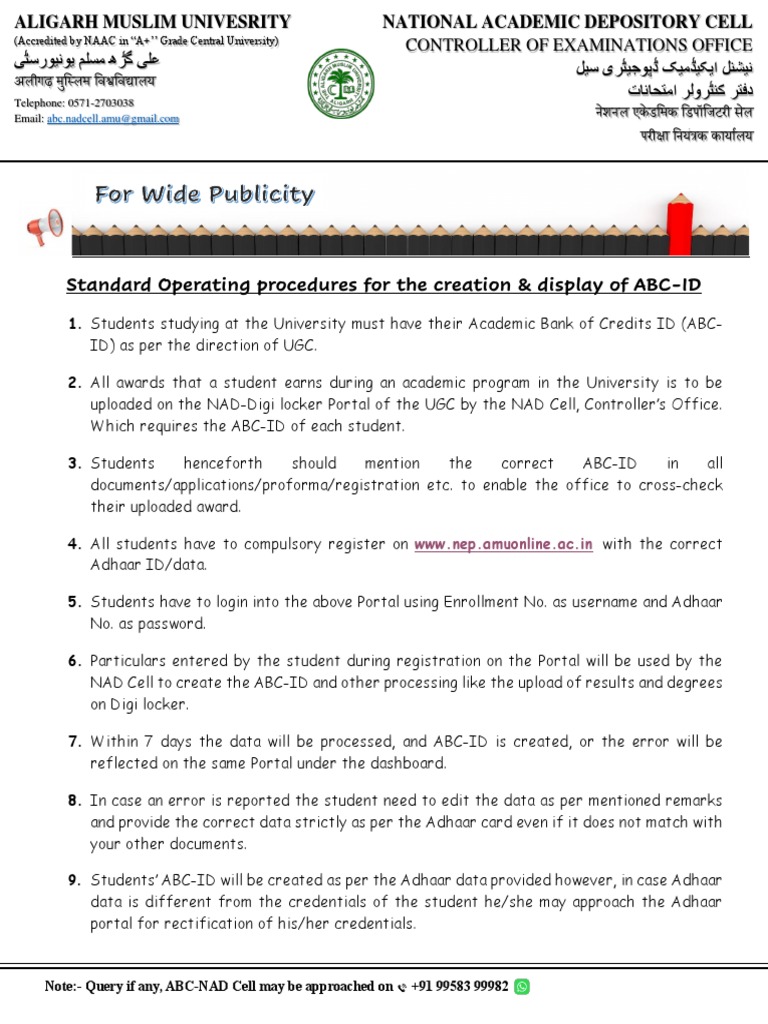 SOP For Creation and Display of ABC ID | Download Free PDF | Computer Security | Security