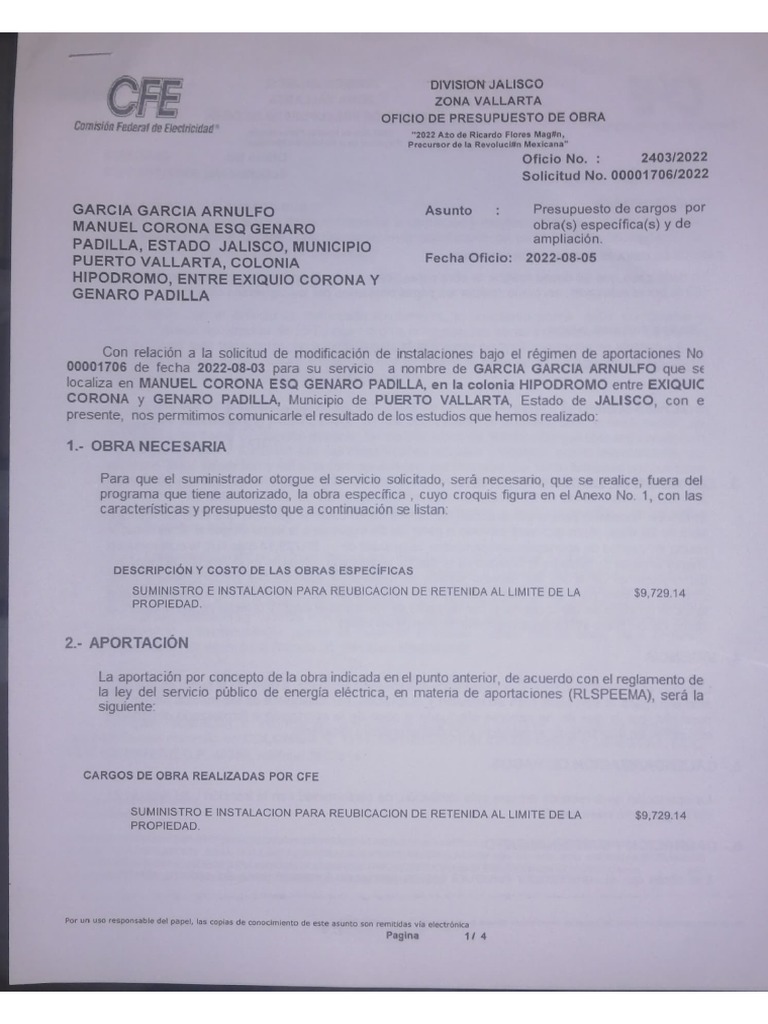 Cfe Retiro de Retenidas y Postes | PDF