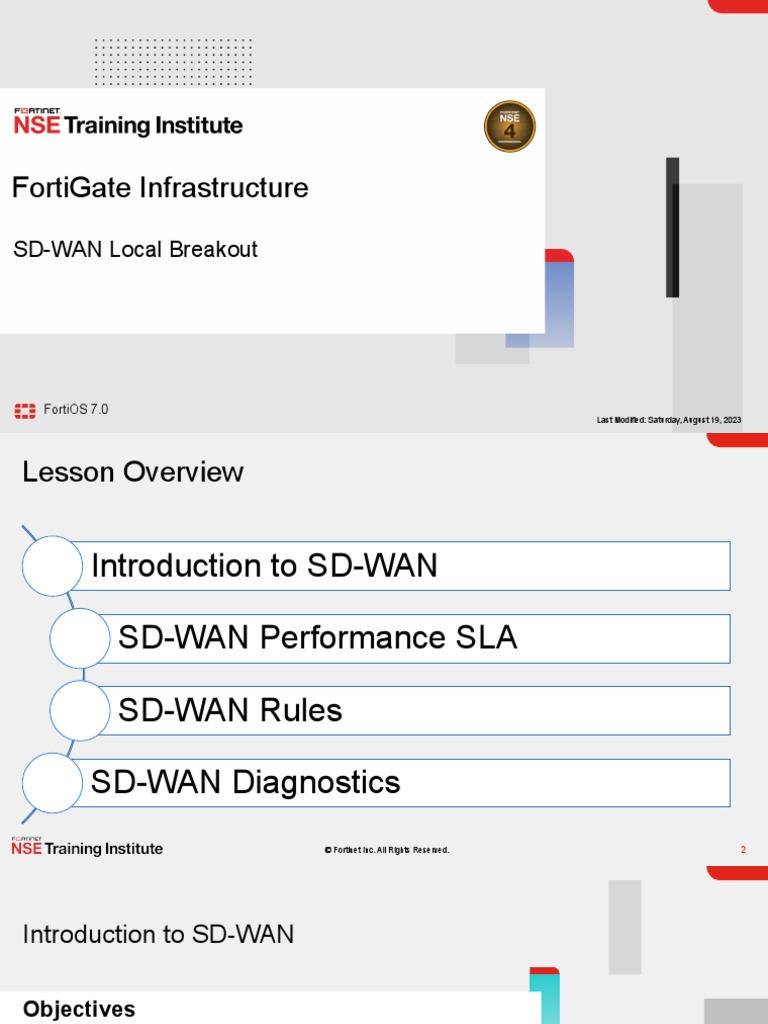 FortiGate Inf 02 SDWAN Local Breakout | PDF