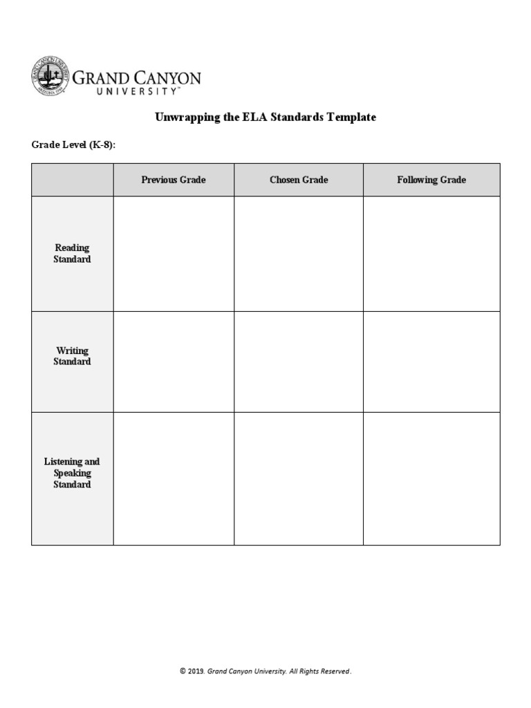 ELA Standards Unwrapped for K-8 | PDF | Language Arts & Discipline