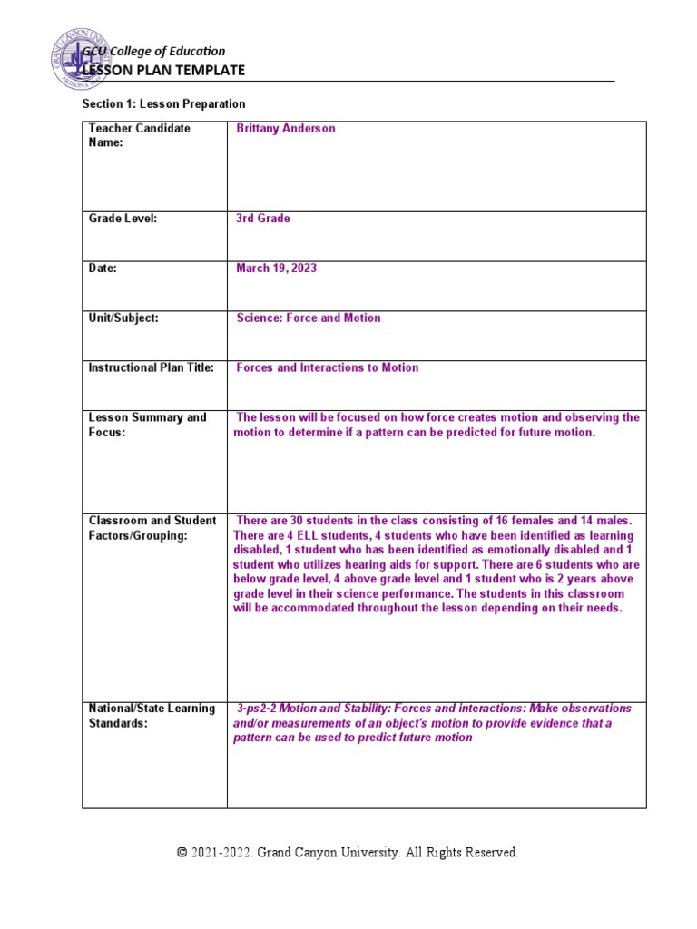 Coe Lesson Plan Template | PDF | Lesson Plan | Learning
