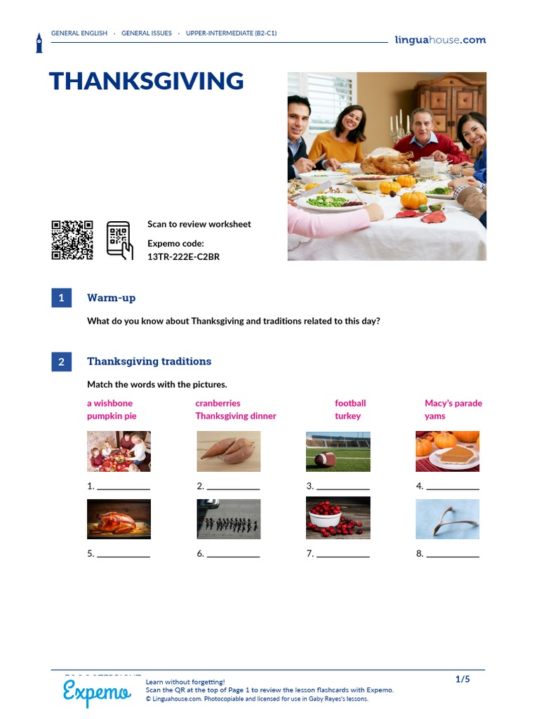 thanksgiving-american-english-student-ver2 | PDF
