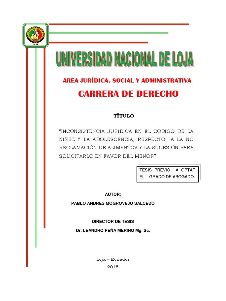 Tesis Pablo Andres Mogrovejo Salcedo | PDF Tesis Pablo Andres Mogrovejo Salcedo | PDF