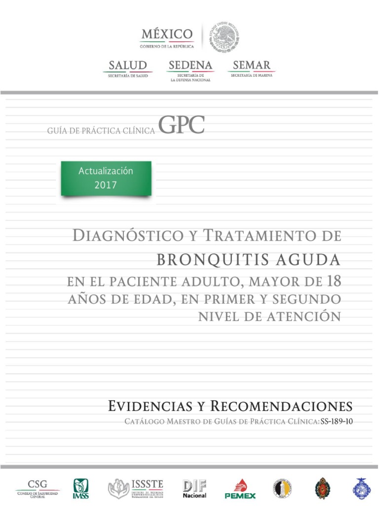 Diagnostico y Tratamiento de Bronquitis Aguda en e 220725 225538 | PDF