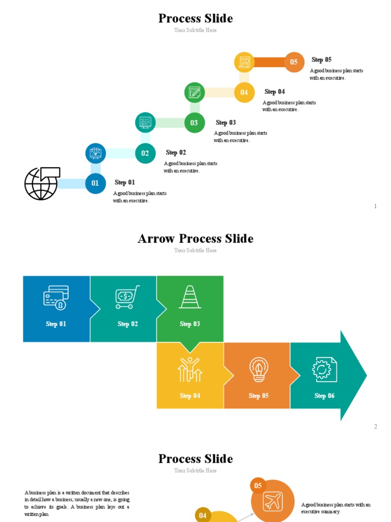 Process Slides V1 Powerpoint Template | PDF