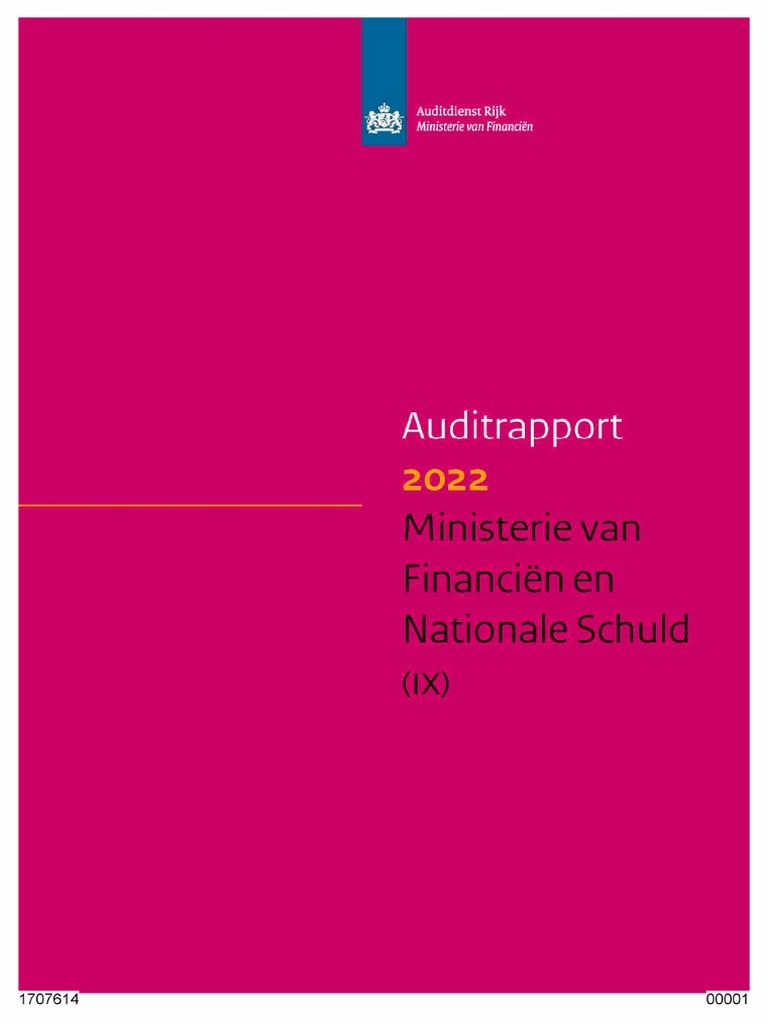 Auditrapport 2022 Ministerie Van Financien en Nationale Schuld (IX) | PDF