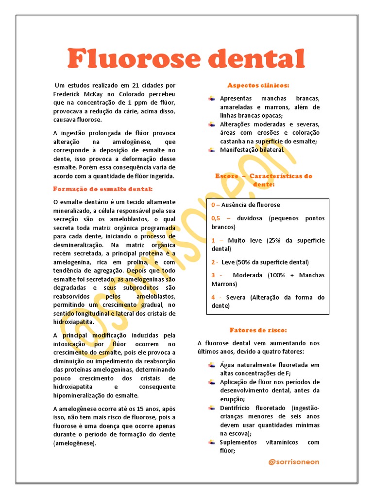Fluorose Dental 1 | PDF
