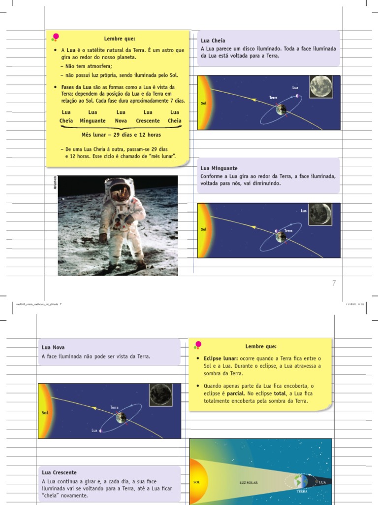 Ciências Satélite Da Terra LUA | PDF