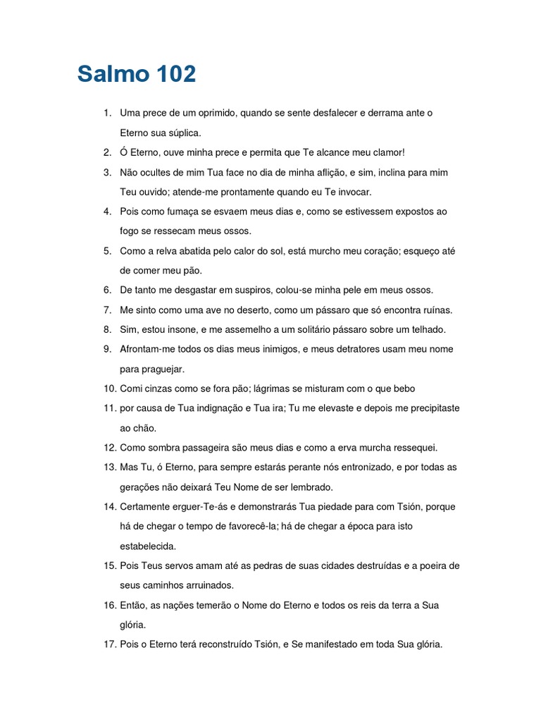Salmo 102 | PDF