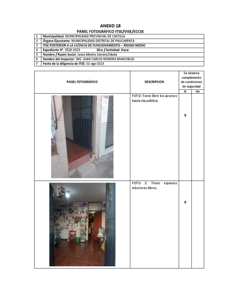 Informe Fotografico Aplao 02 | PDF