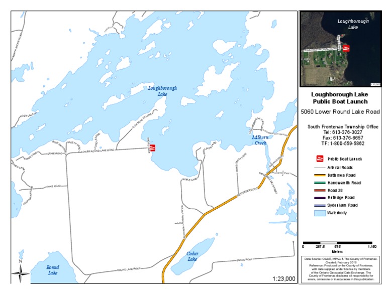 Public Boat Launch Loughborough - Lake LowerRoundLakeRd Map | PDF
