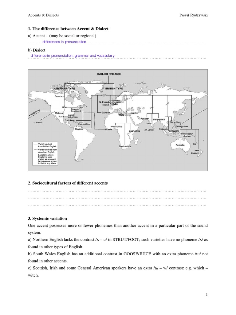 Accents & Dialects | PDF | Languages Of The United Kingdom | Oral ...