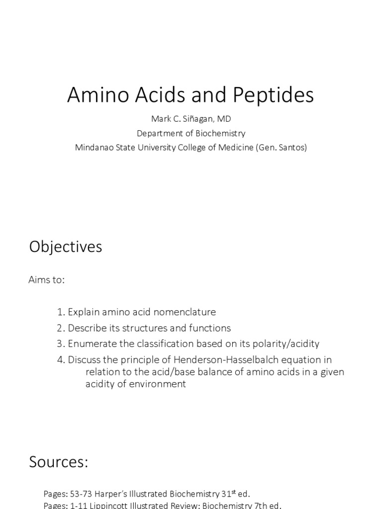 Amino Acids and Peptides | PDF | Amino Acid | Acid