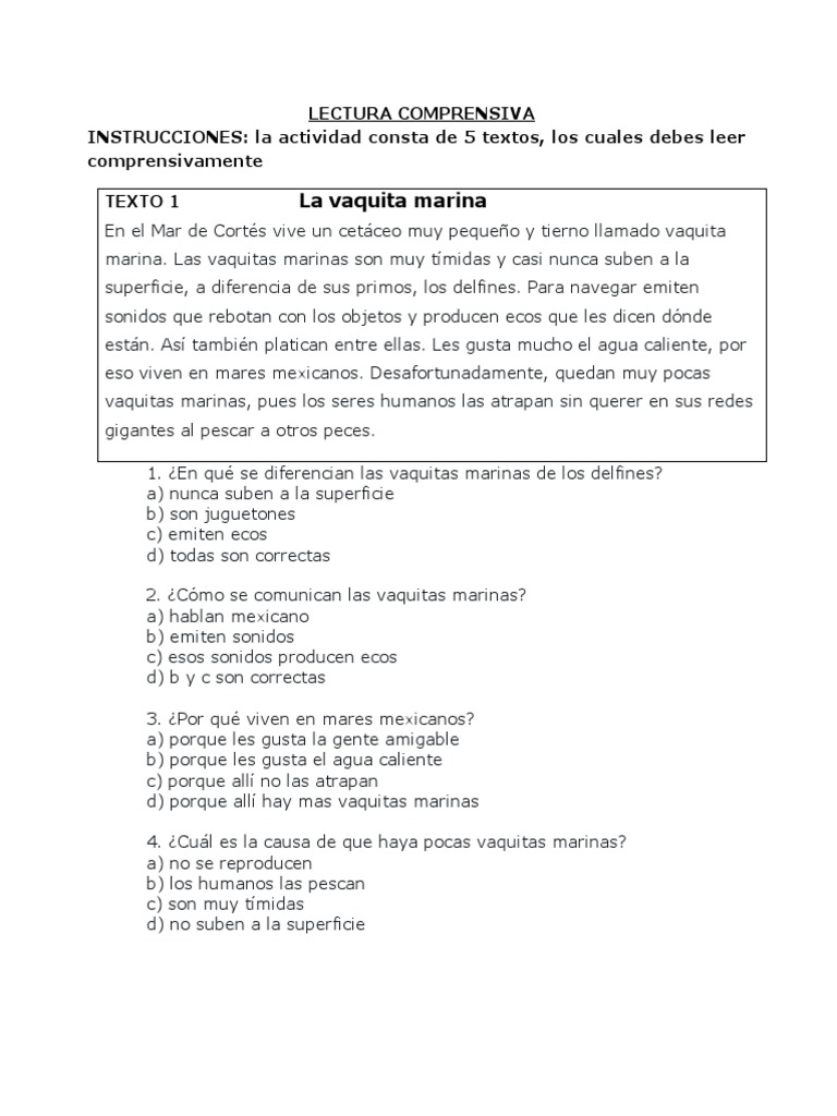 Comprension-lectora-Quinto-basico | PDF | Panes | Estrellas