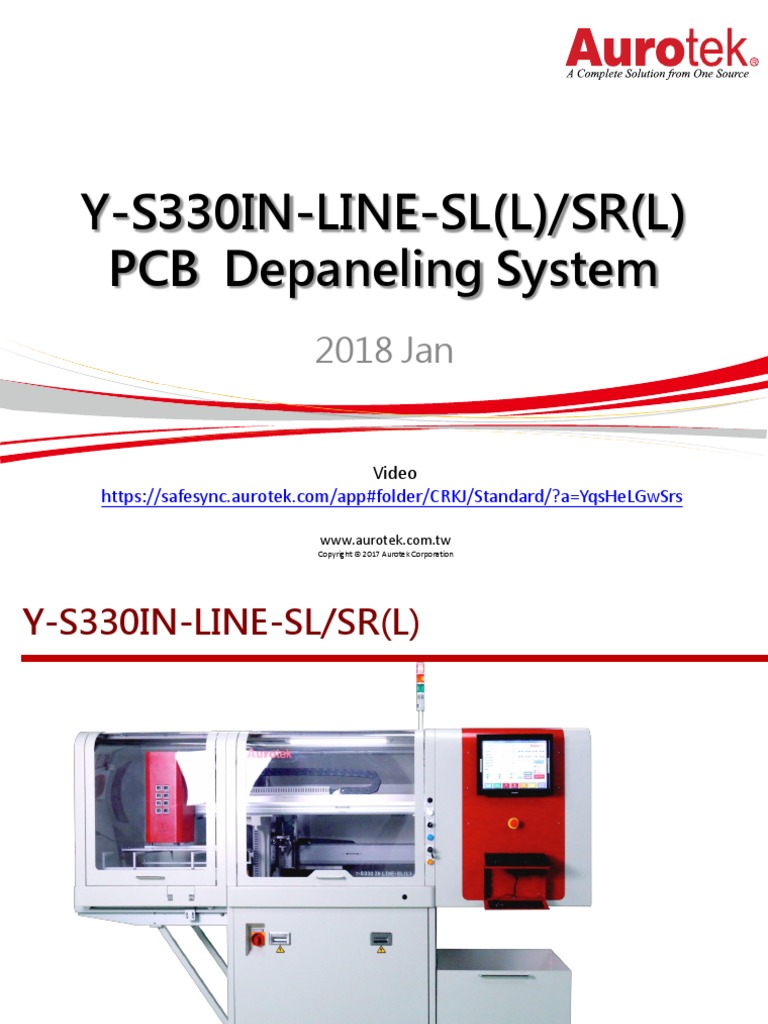 aurotek-ys330inlinesllsrl-pcb-depaneling-system-presentation | PDF