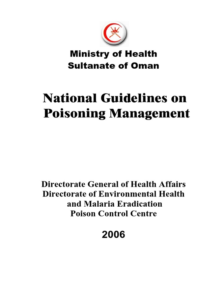 Guidelines On Poisoning Management | PDF | Toxicity | Toxin