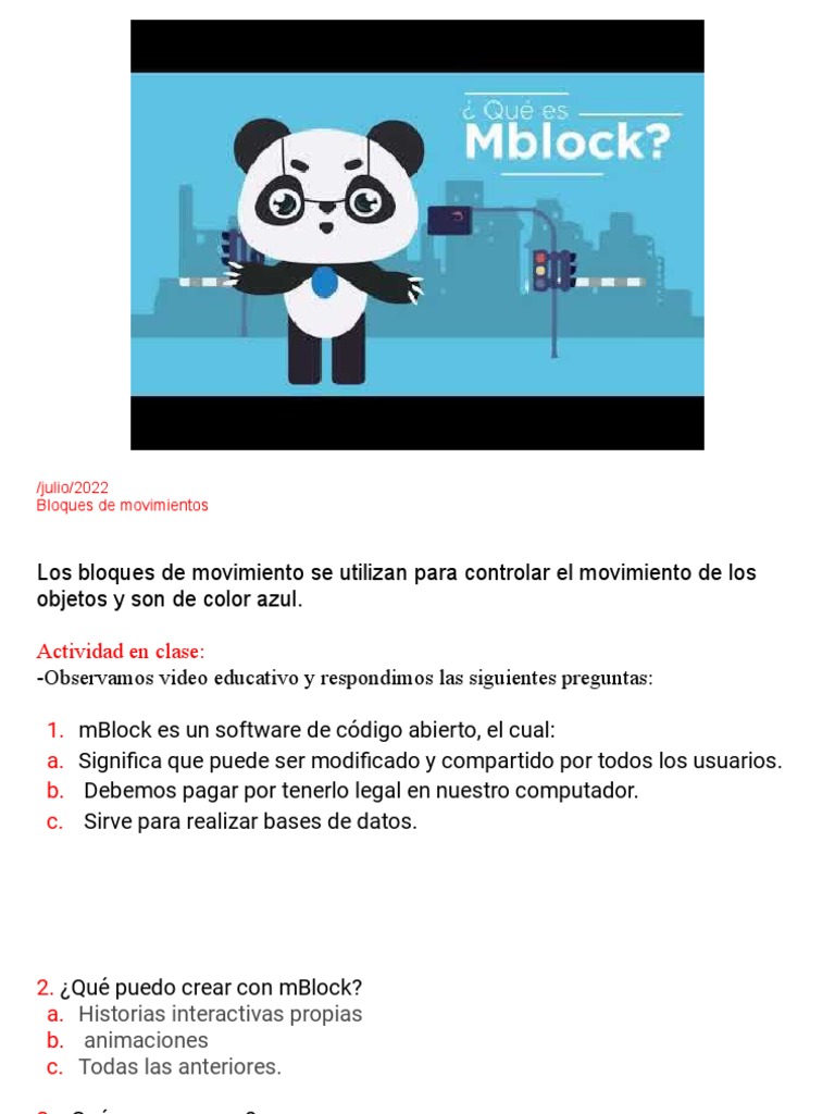 Taller+en+Clase+Sobre+MBlock | PDF