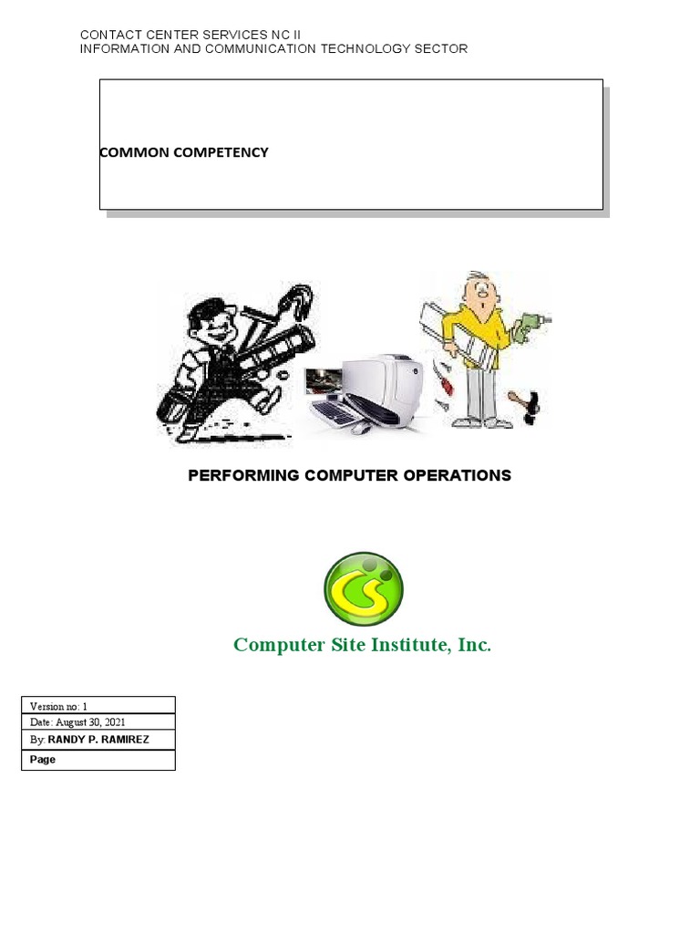 CBLM Common Competencies Contact Center Services NC Ii (Compusite) | PDF
