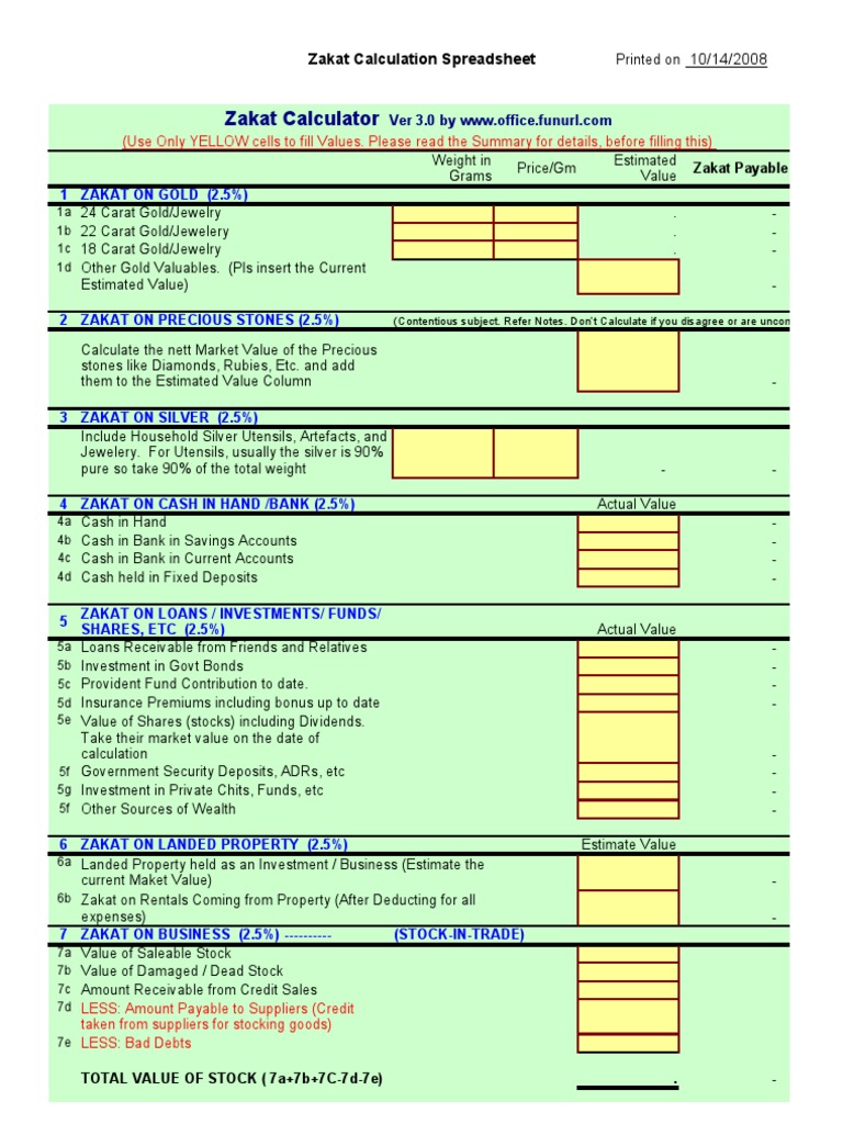 Zakat Calculator | PDF