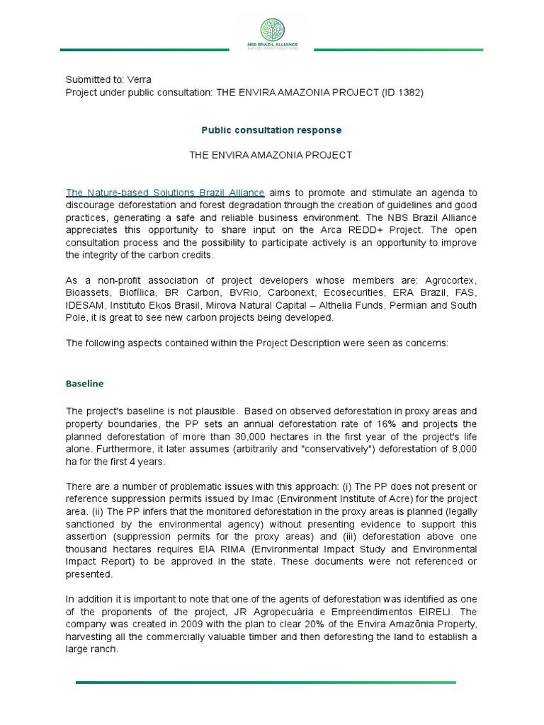 The Envira Amazonia Project | PDF | Deforestation | Environmental ...